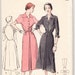 Vintage 1950 Butterick 5322 FF Sewing Pattern Misses' Shirtwaist Dress ...