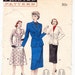 Vintage 1954 Butterick 6261 Sewing Pattern Misses' Classic - Etsy