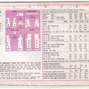 Vintage 1970 Simplicity 9222 UNCUT Sewing Pattern Miss Petites' Vest ...