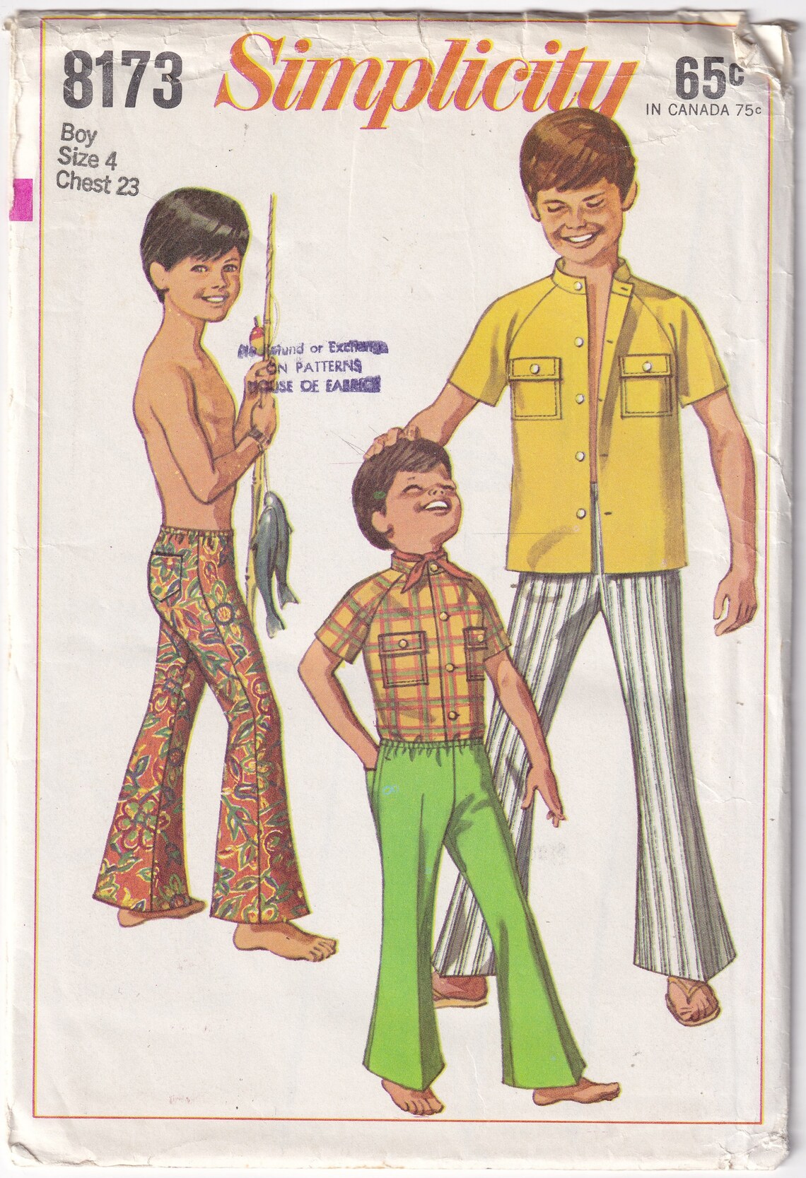 Vintage 1969 Simplicity 8173 UNCUT Sewing Pattern Boys' - Etsy