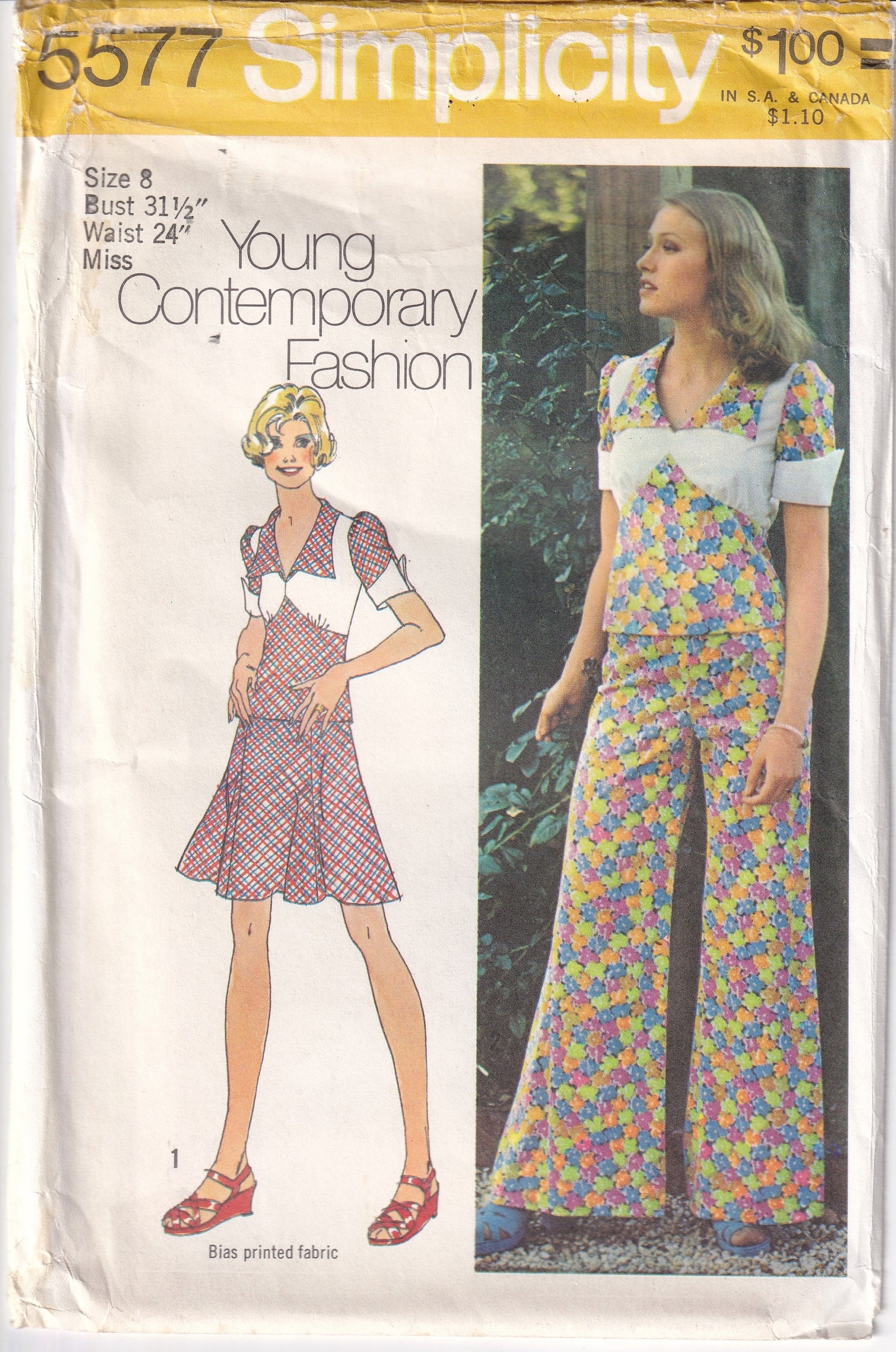 Vintage 1973 Simplicity 5577 UNCUT Sewing Pattern Misses' | Etsy
