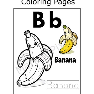A-Z Alphabet Fruit Coloring Pages | Learn to Write & Read | Fun ...