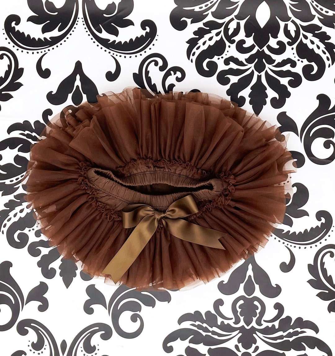 BROWN TUTU Bloomer - Brown Ruffles Front and Back - Soft Tutu - All ...