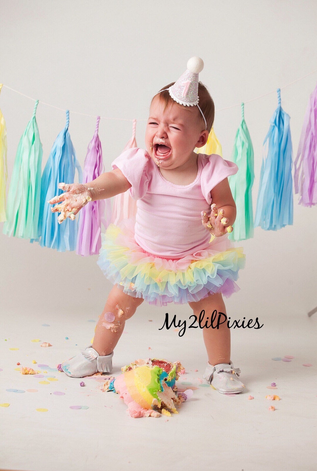 Unicorn Tutu Bloomer, Pastel Rainbow Tutu Bloomer , Birthday Tutu, Baby ...