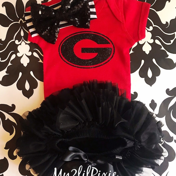 Georgia Bulldog Baby - Etsy