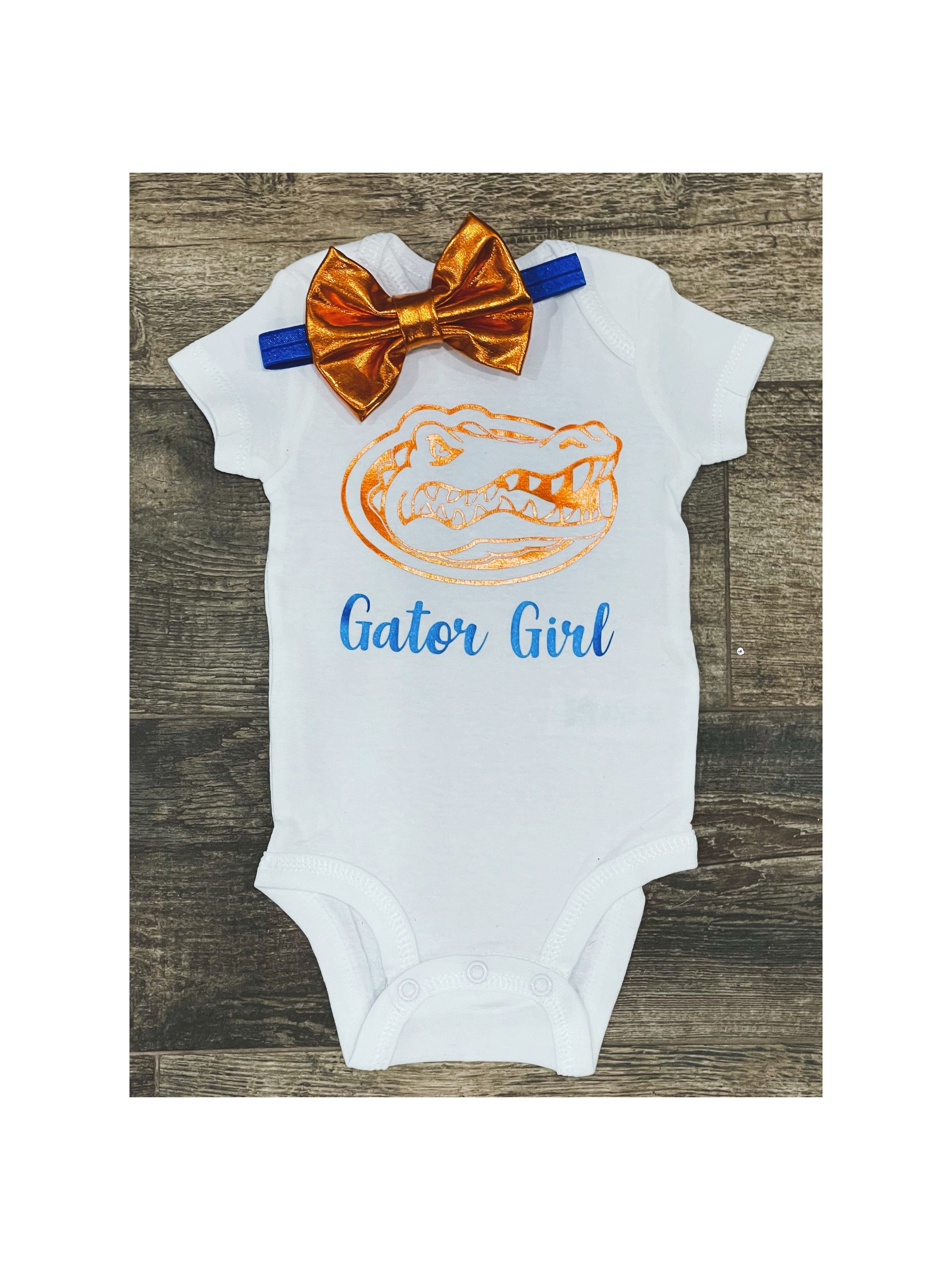 FLORIDA GATORS Inspired ONESIE® Baby Girl Clothing Set - Etsy