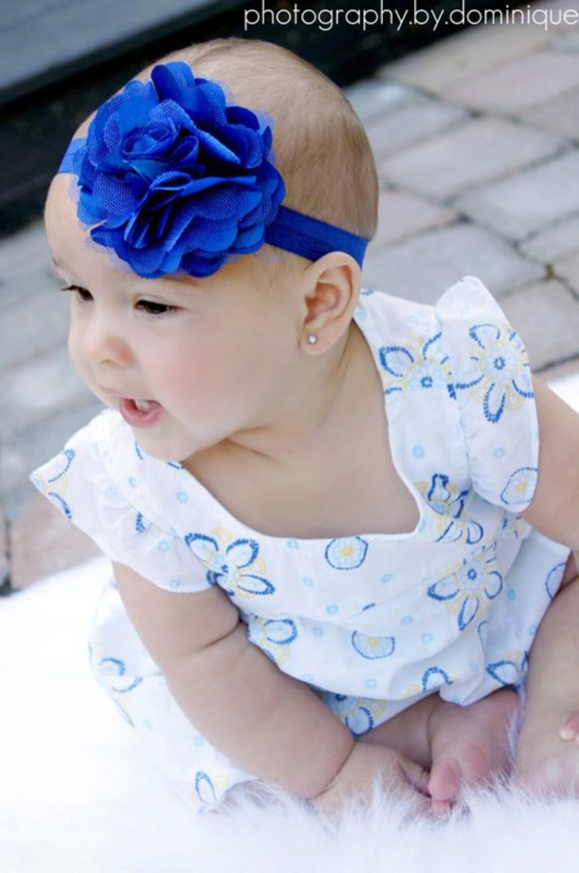 Royal Blue Headband, Baby Girl Headbands, Blue Headband, Flower ...