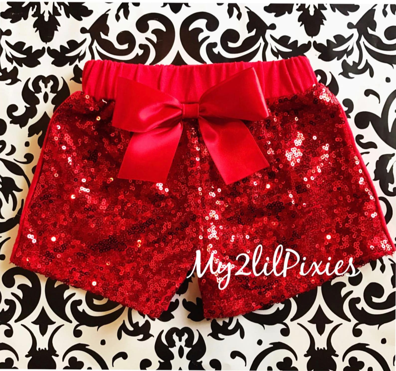 Shorts for Girls and Baby Girls - Blue Sparkle Sequin Short- Birthday ...