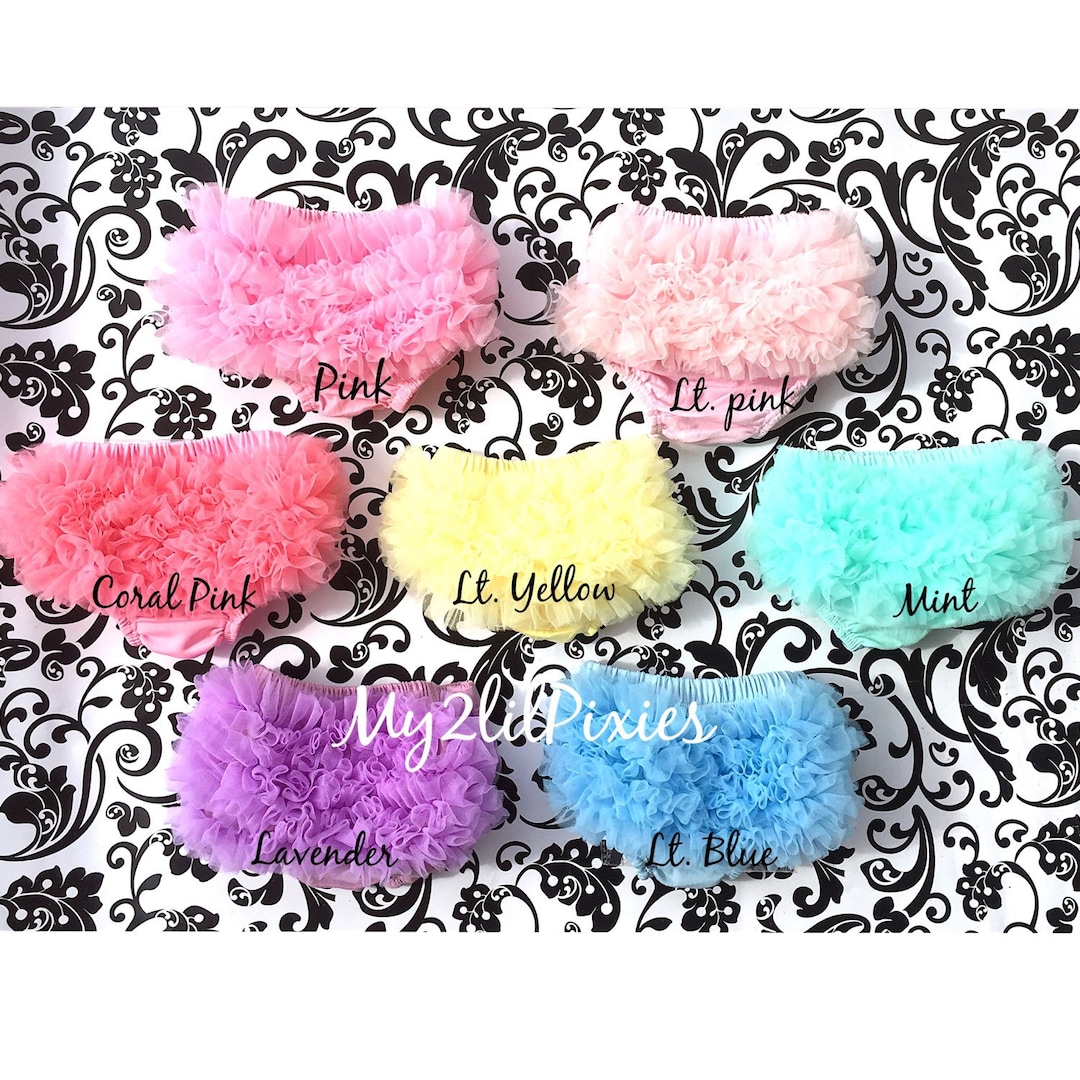Ruffle Bum Baby Bloomers - Choose 1 Any Color - Chiffon Ruffle Bum ...