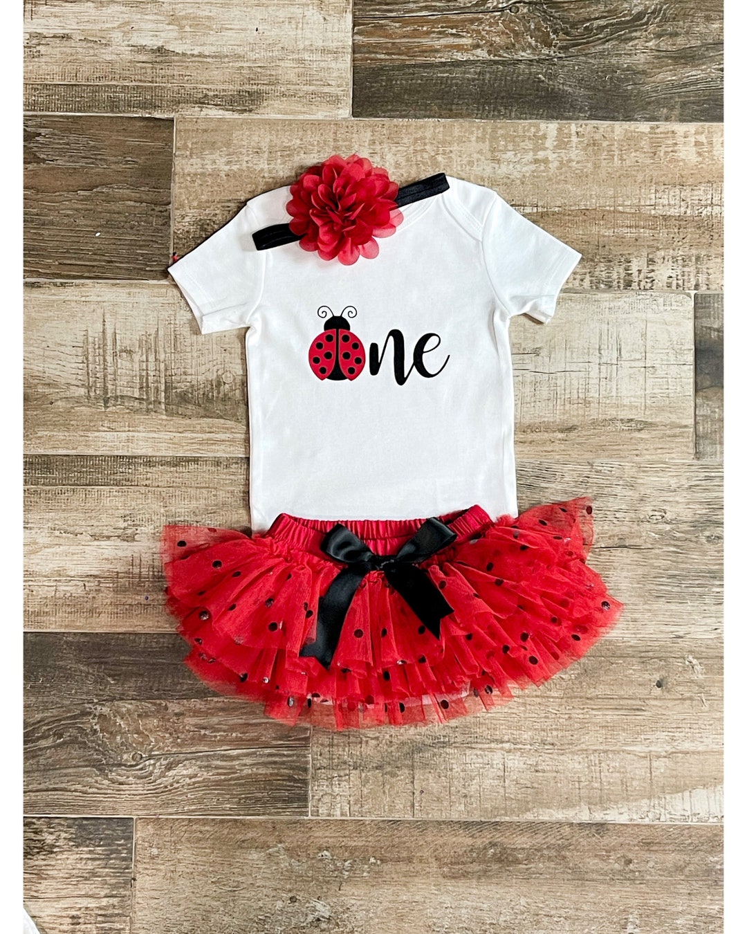 Lady Bug Birthday Girl Outfit , First Birthday Outfit, Little Lady Bug ...