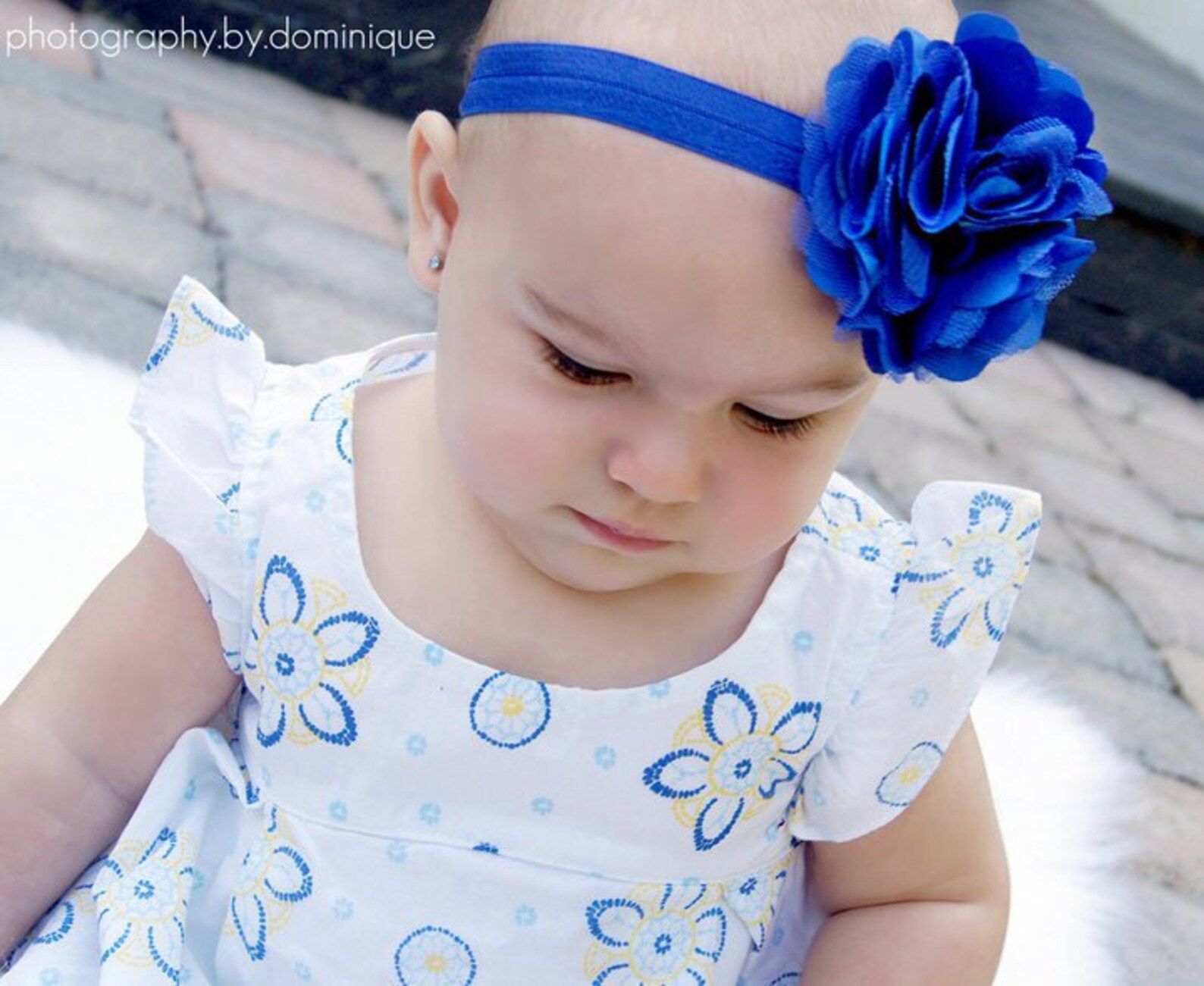 Royal Blue Headband, Baby Girl Headbands, Blue Headband, Flower ...