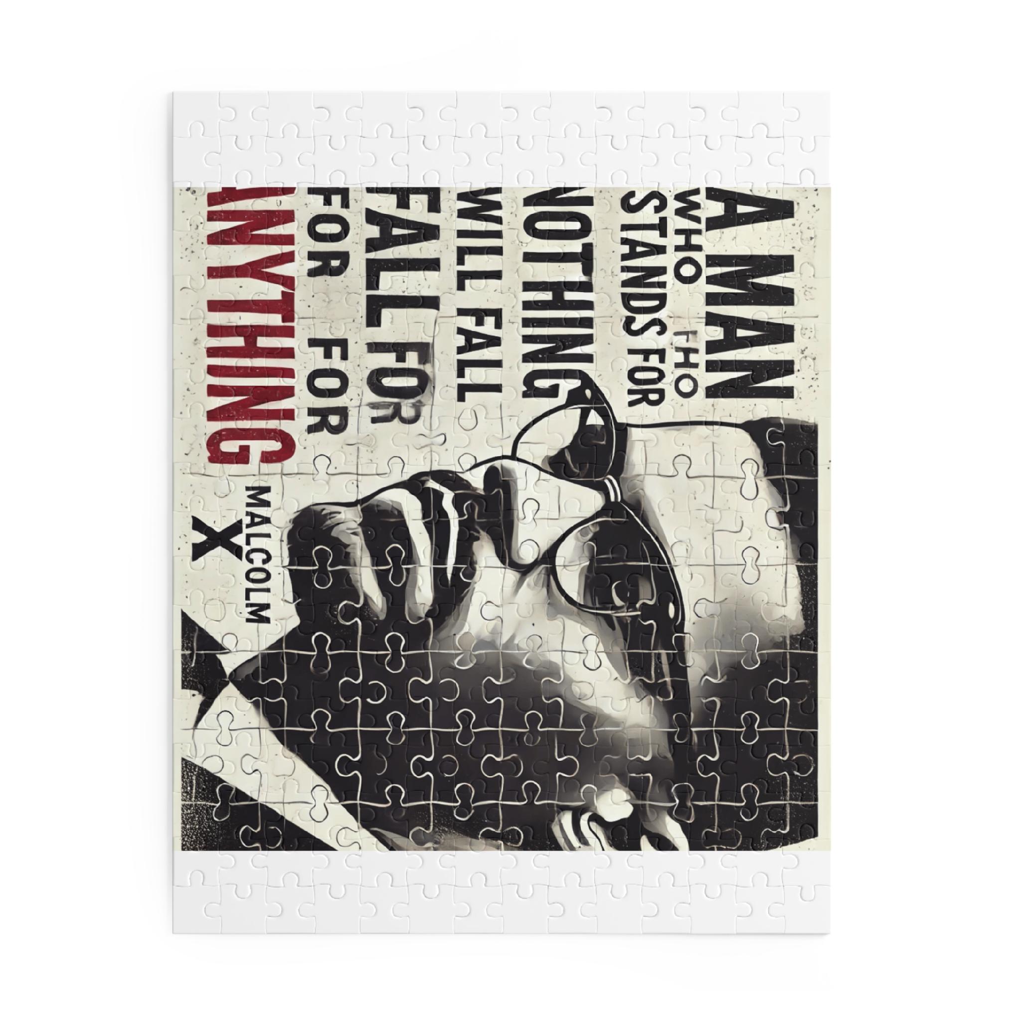 Malcolm X Face Puzzle, Iconic Civil Rights Leader Jigsaw, Historical ...