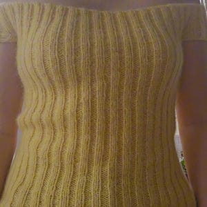 Off Shoulder Top | Knitting Pattern | Maymade | English - Etsy