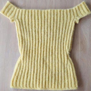 Off Shoulder Top | Knitting Pattern | Maymade | English - Etsy