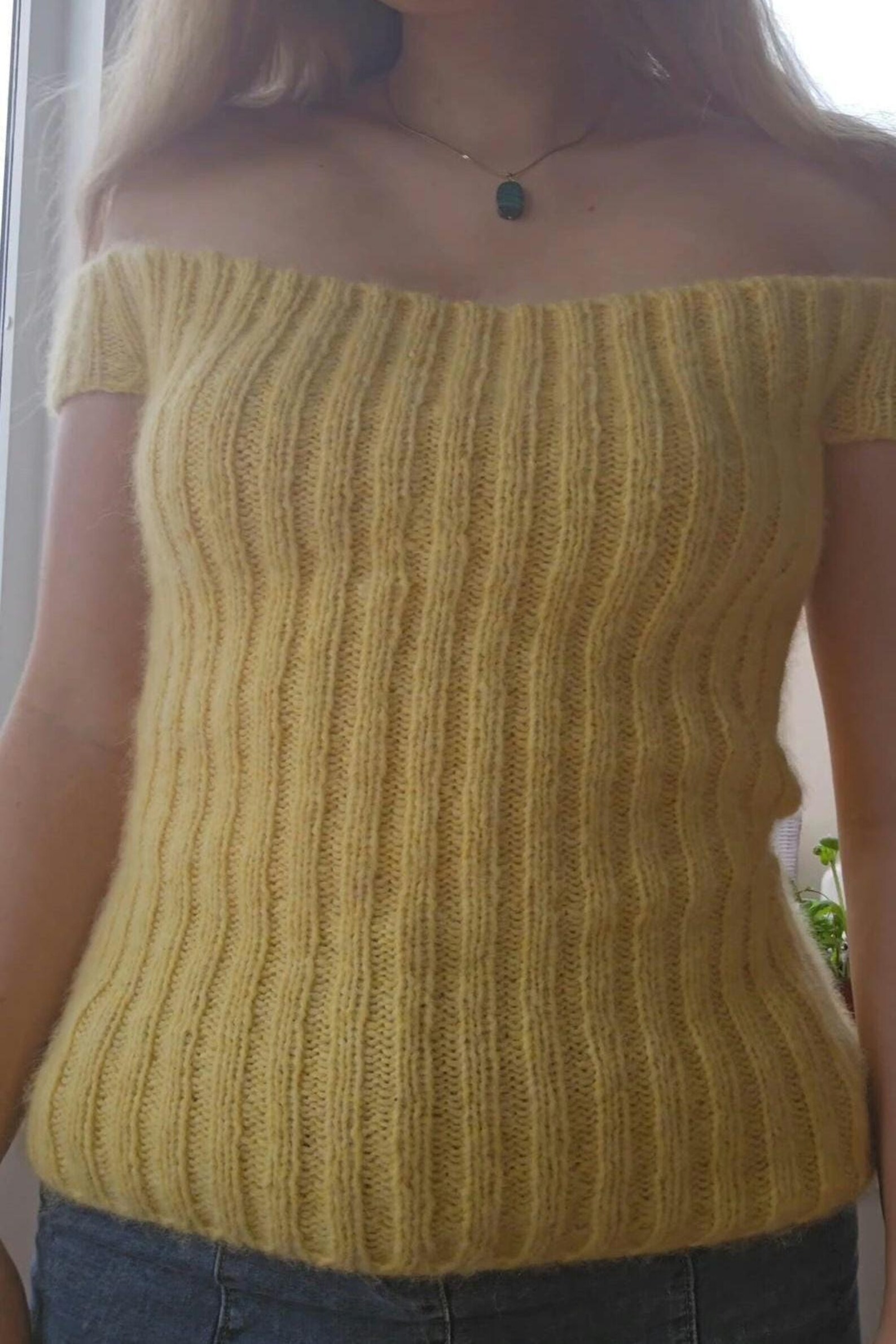 Off Shoulder Top | Knitting Pattern | Maymade | English - Etsy