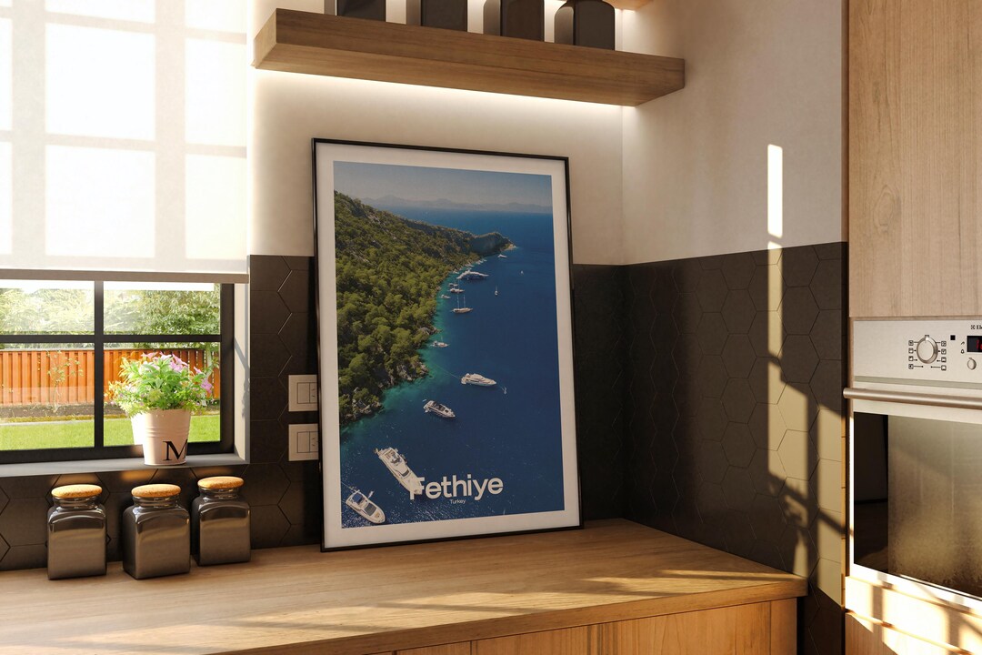Fethiye Print - Fethiye Poster - Real Photo - Turkey City Print ...