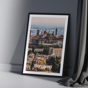 Bergamo Print - Bergamo Poster - Real Photo - Italy City Print ...