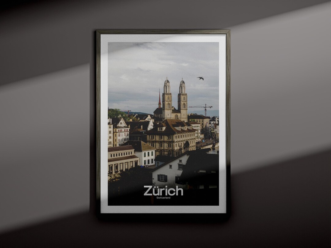Zurich Print Zurich Poster Real Photo Switzerland City Print Zurich ...