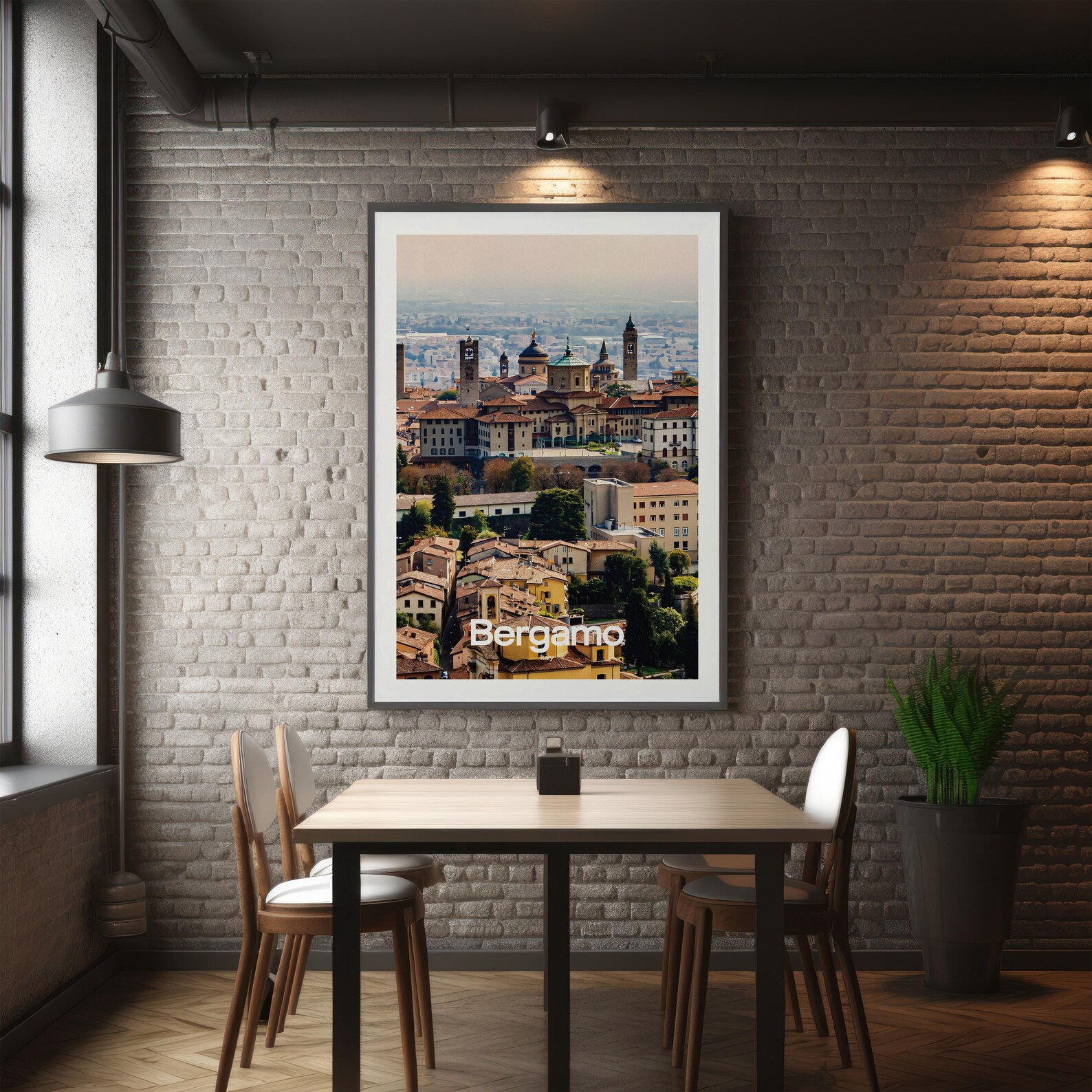 Bergamo Print - Bergamo Poster - Real Photo - Italy City Print ...