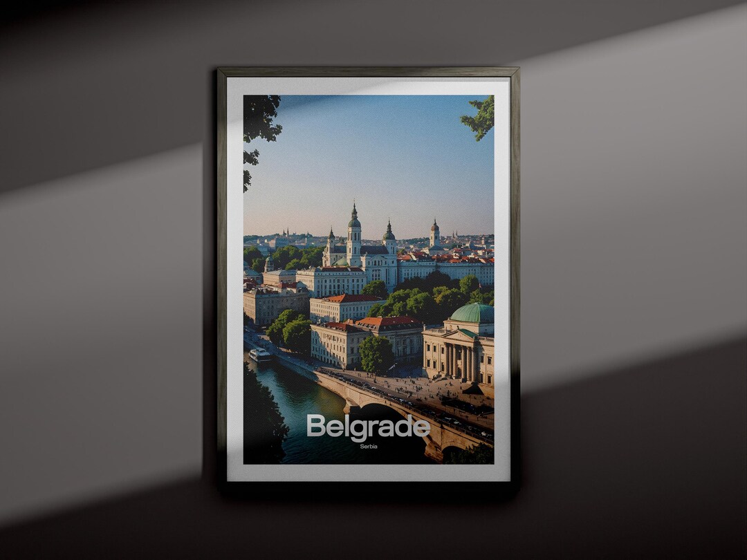 Belgrade City Wall Art - Belgrade Poster - Real Photo - Serbia City ...