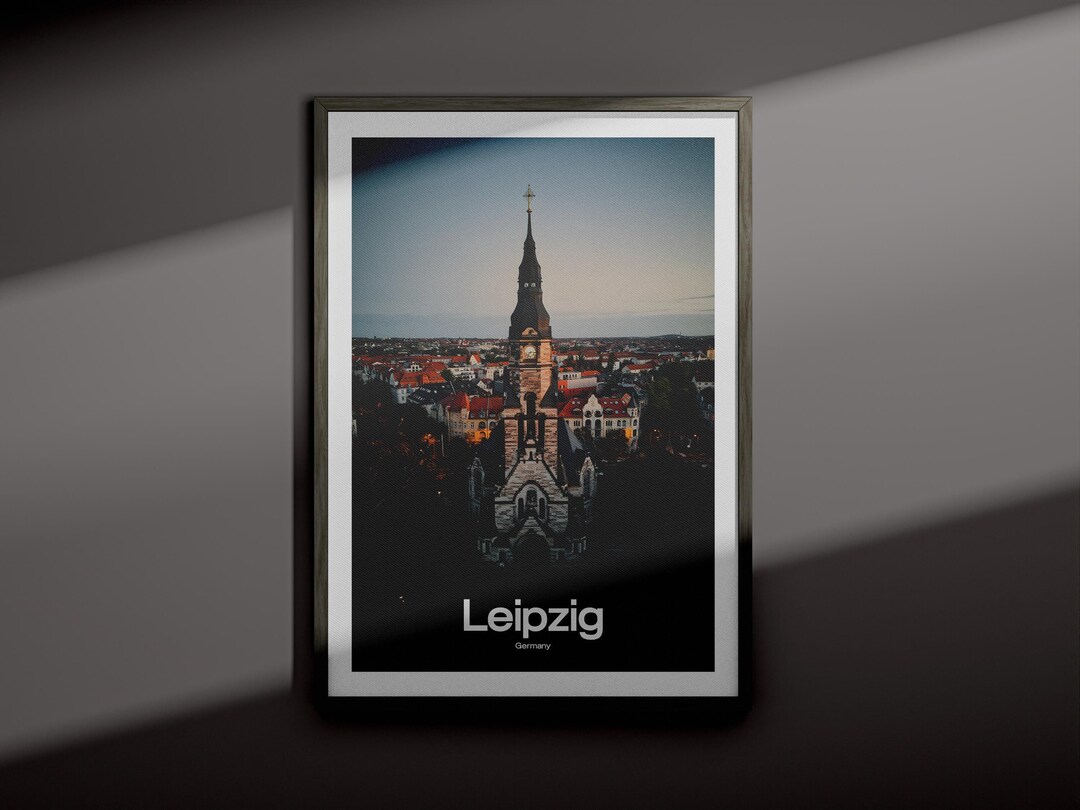 Leipzig Print Leipzig Poster Real Photo Germany City Print Leipzig Wall ...