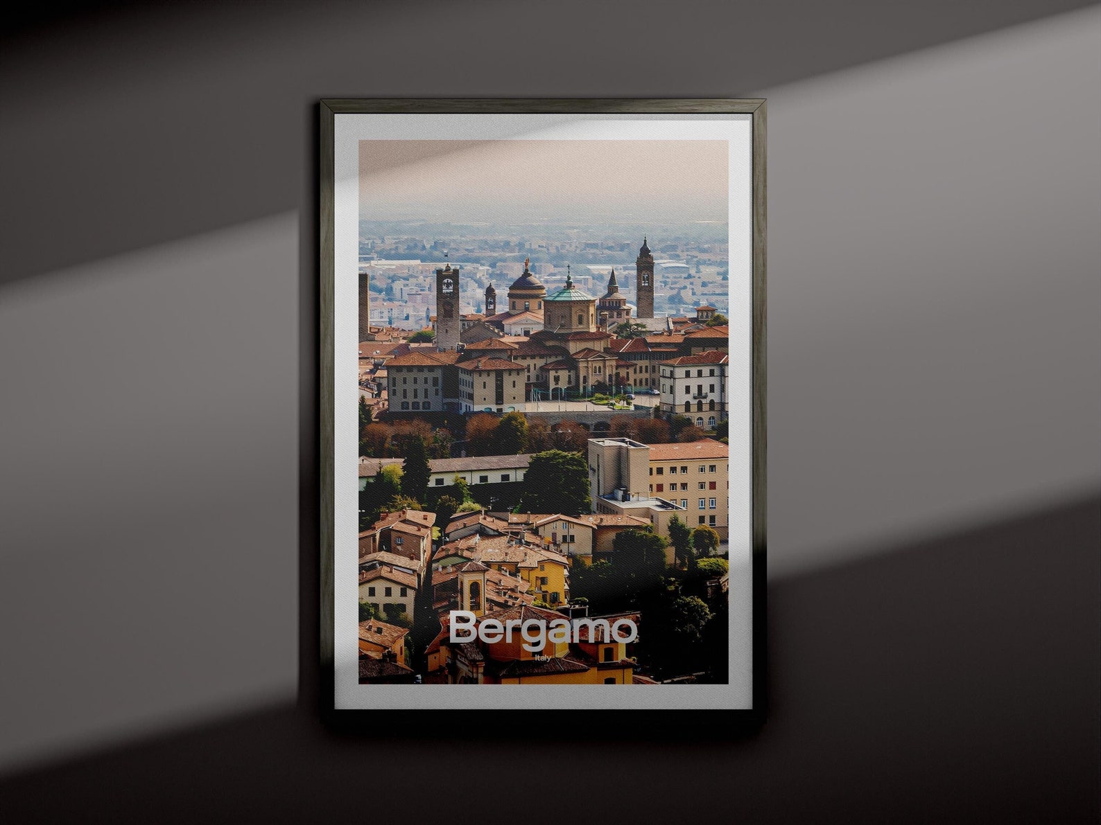 Bergamo Print - Bergamo Poster - Real Photo - Italy City Print ...