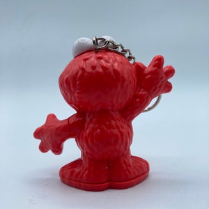 Sesame Street Elmo Red Muppet Keychain Backpack Zipper Purse Chain 2.5 ...