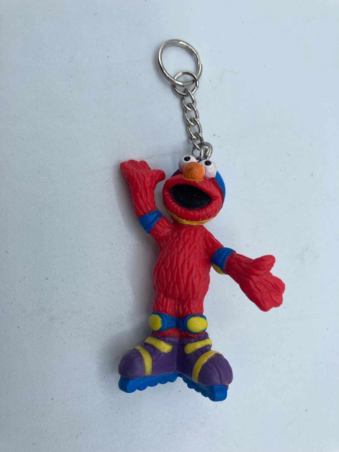 Sesame Street Elmo Roller Skates 2.5" Tall Character Keychain Backpack ...