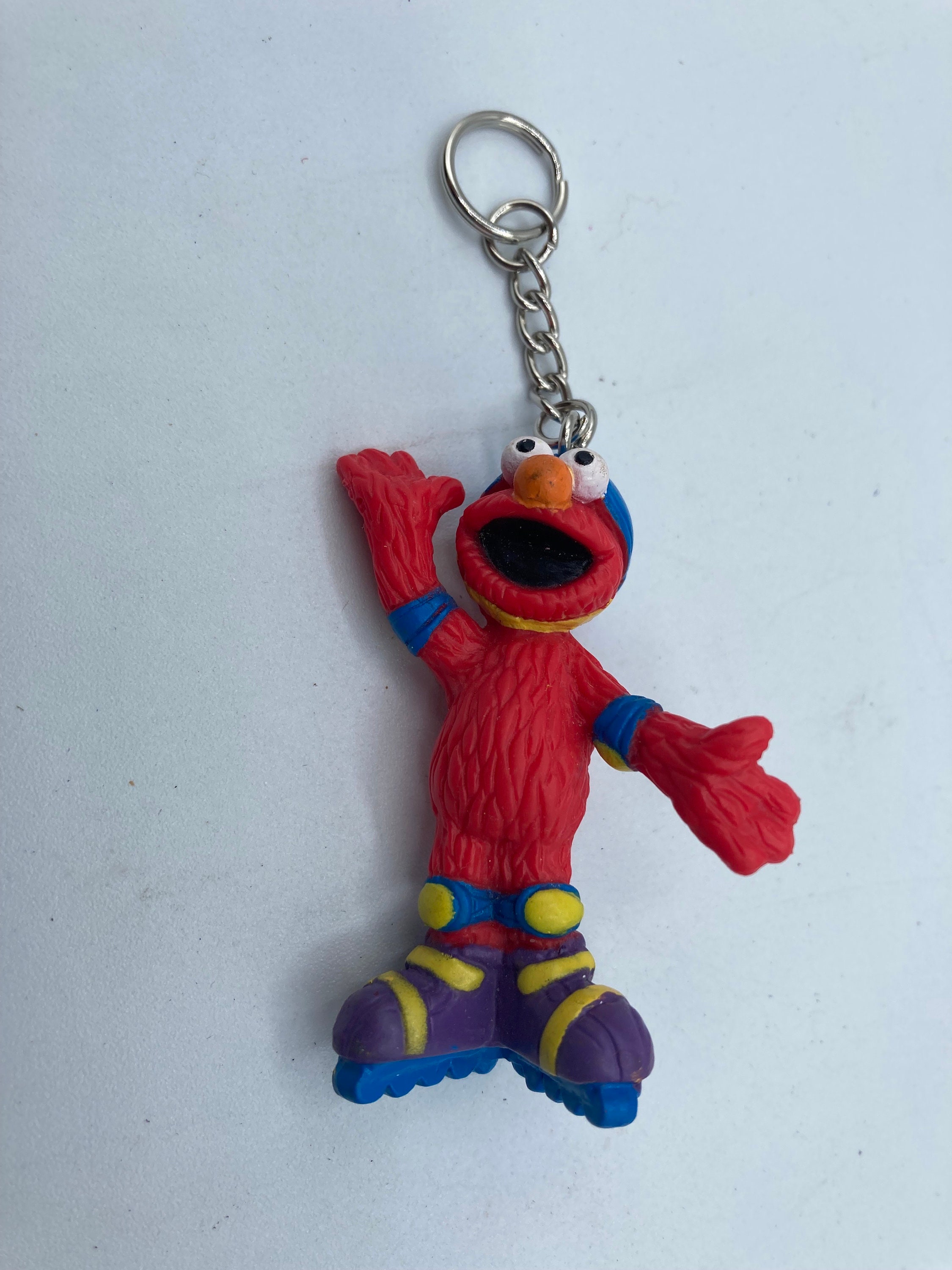 Sesame Street Elmo Roller Skates 2.5" Tall Character Keychain Backpack ...