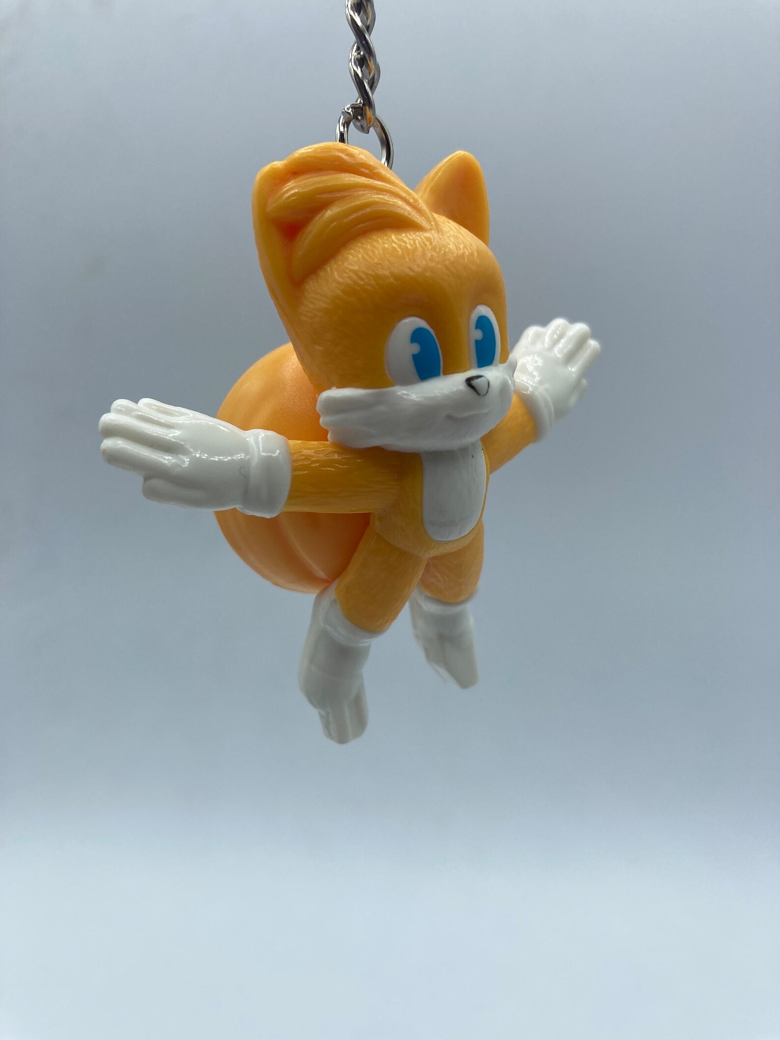 Sega Sonic the Hedgehog Tails Spinning Tail Character Keychain Backpack ...