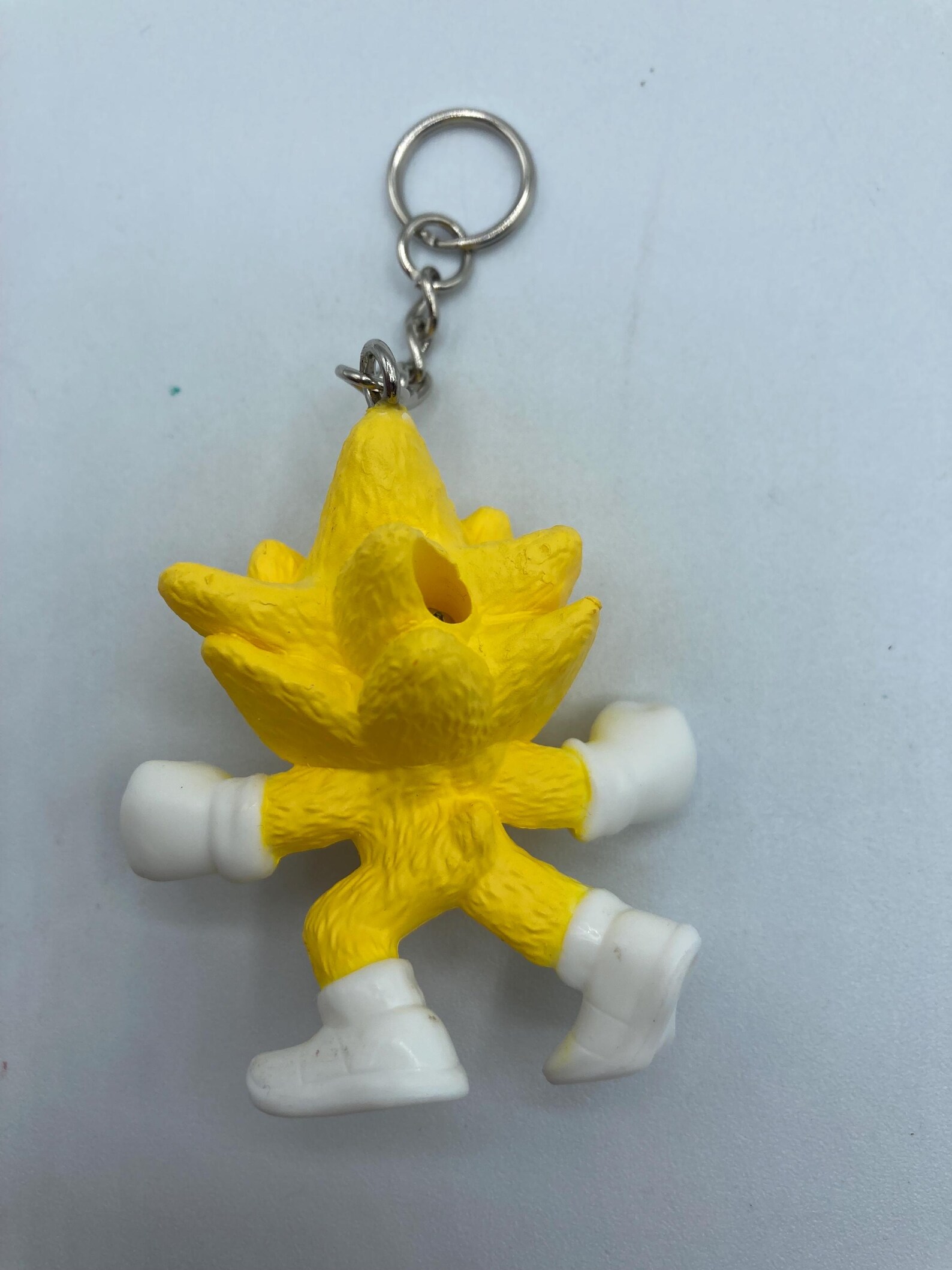 Sega Sonic the Hedgehog Yellow Character Keychain Backpack Zipper Purse ...