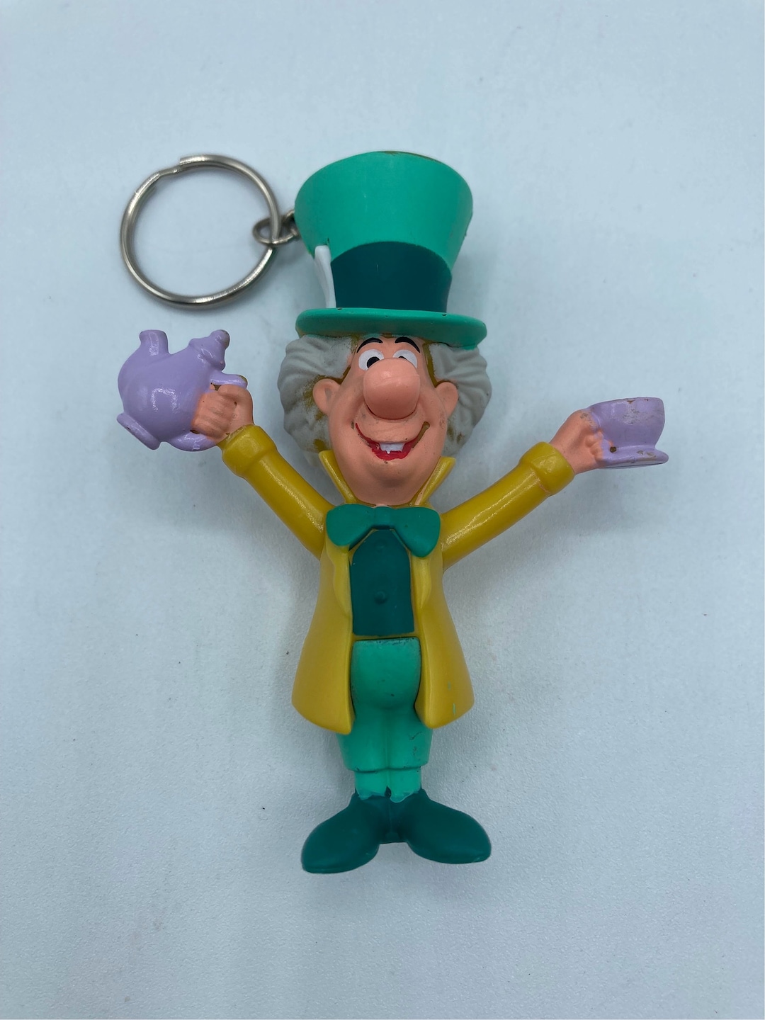 Alice in Wonderland Disney Mad Hatter Tea Keychain Backpack Zipper ...