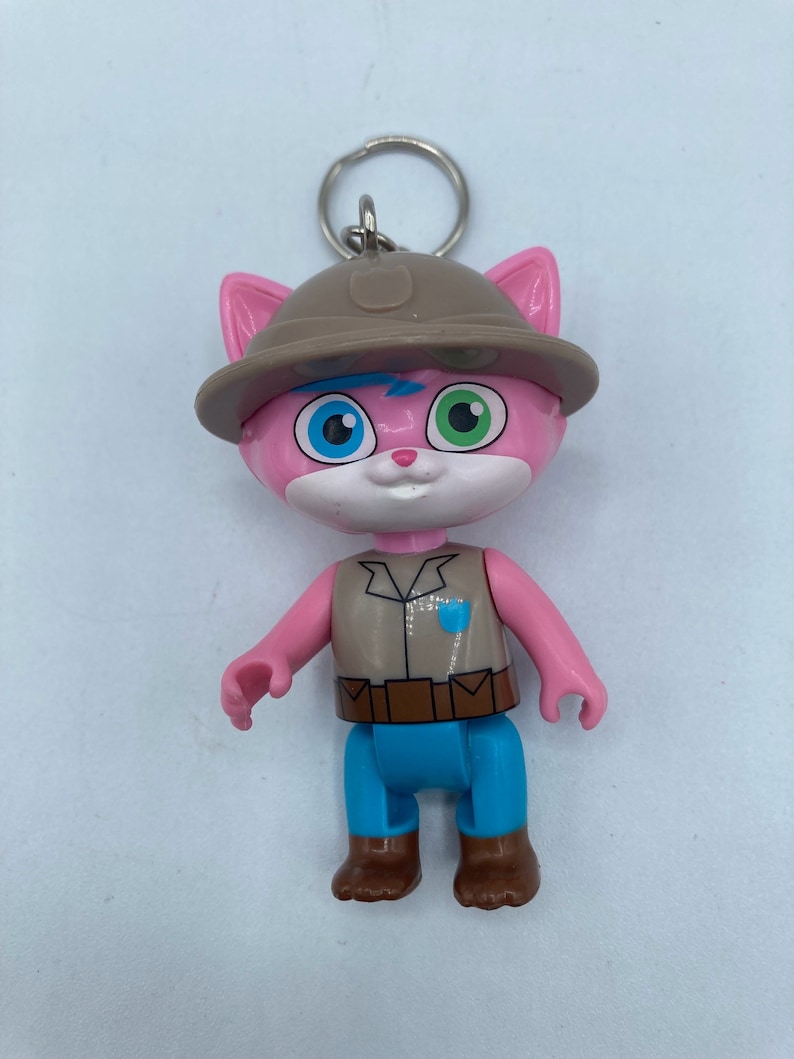 Ryans World Alpha Lexa Pink Fox Cat Character Keychain Backpack Zipper ...