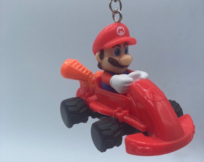 Nintendo Super Mario Mariokart Mario Kart Car Vehicle Keychain Backpack ...