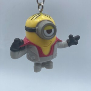 Dreamworks Minions Handsome Pink Shirt Keychain Backpack Zipper Purse ...