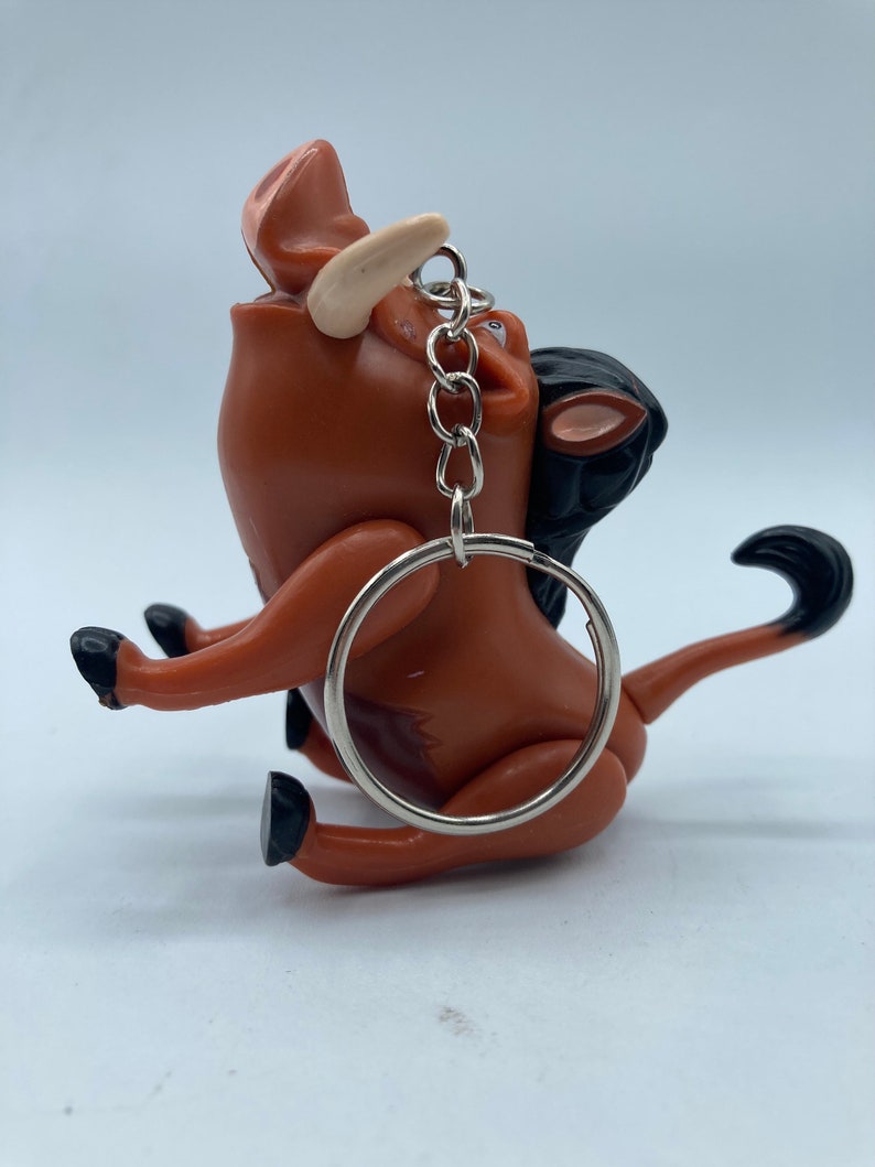 Disney Lion King Pumba Character Keychain Backpack Zipper Purse Chain 2 ...