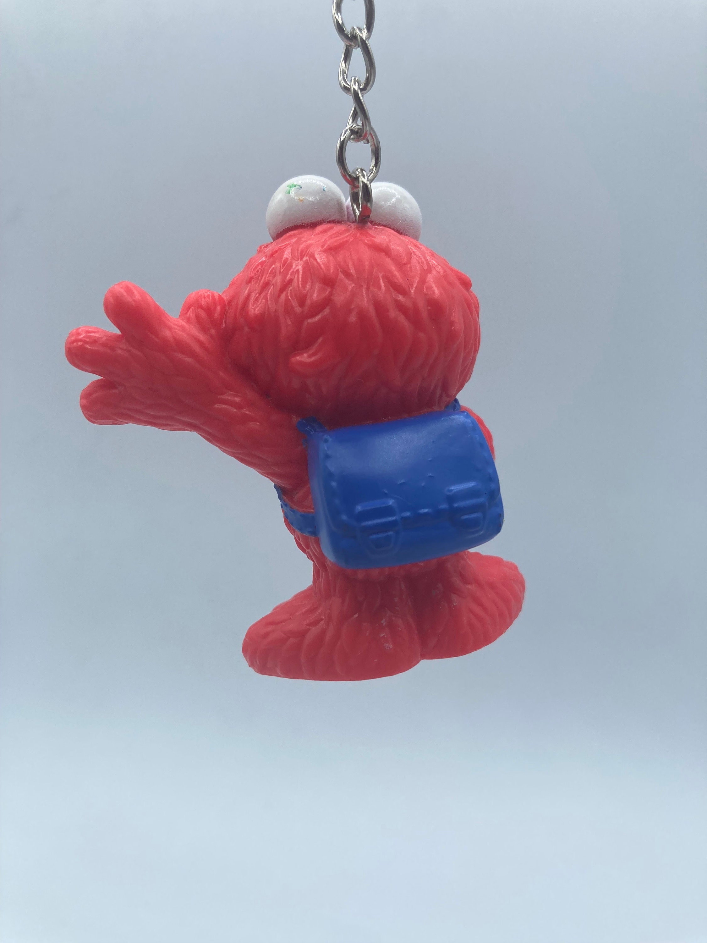 Sesame Street Elmo Red Muppet Blue Backpack School Keychain Backpack ...
