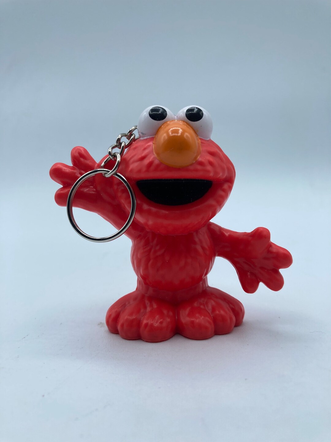 Sesame Street Elmo Red Muppet Keychain Backpack Zipper Purse Chain 2.5 ...