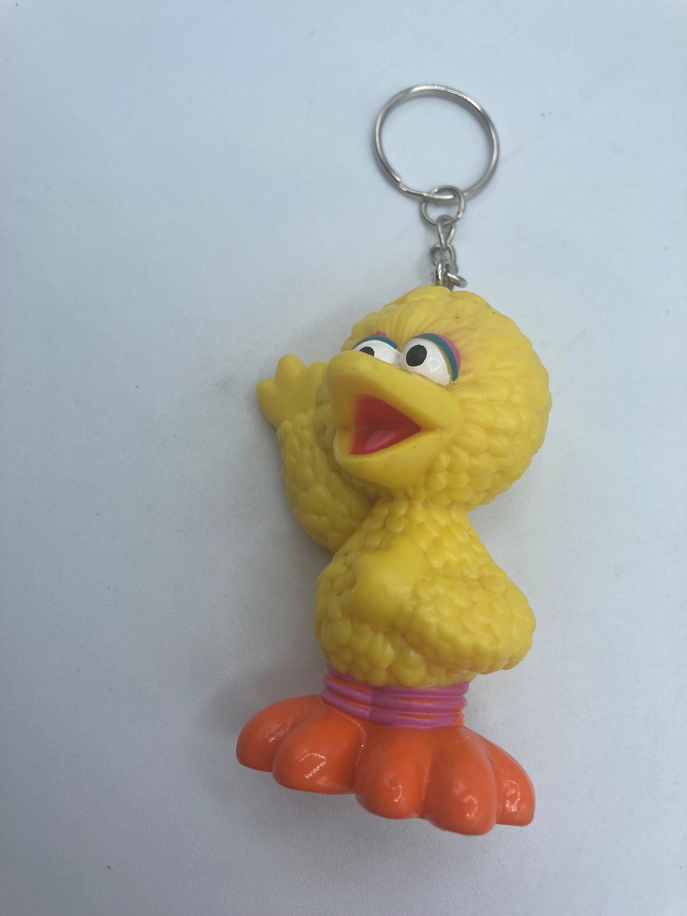 Sesame Street Yellow Big Bird Keychain Backpack Zipper Purse Chain 3 ...