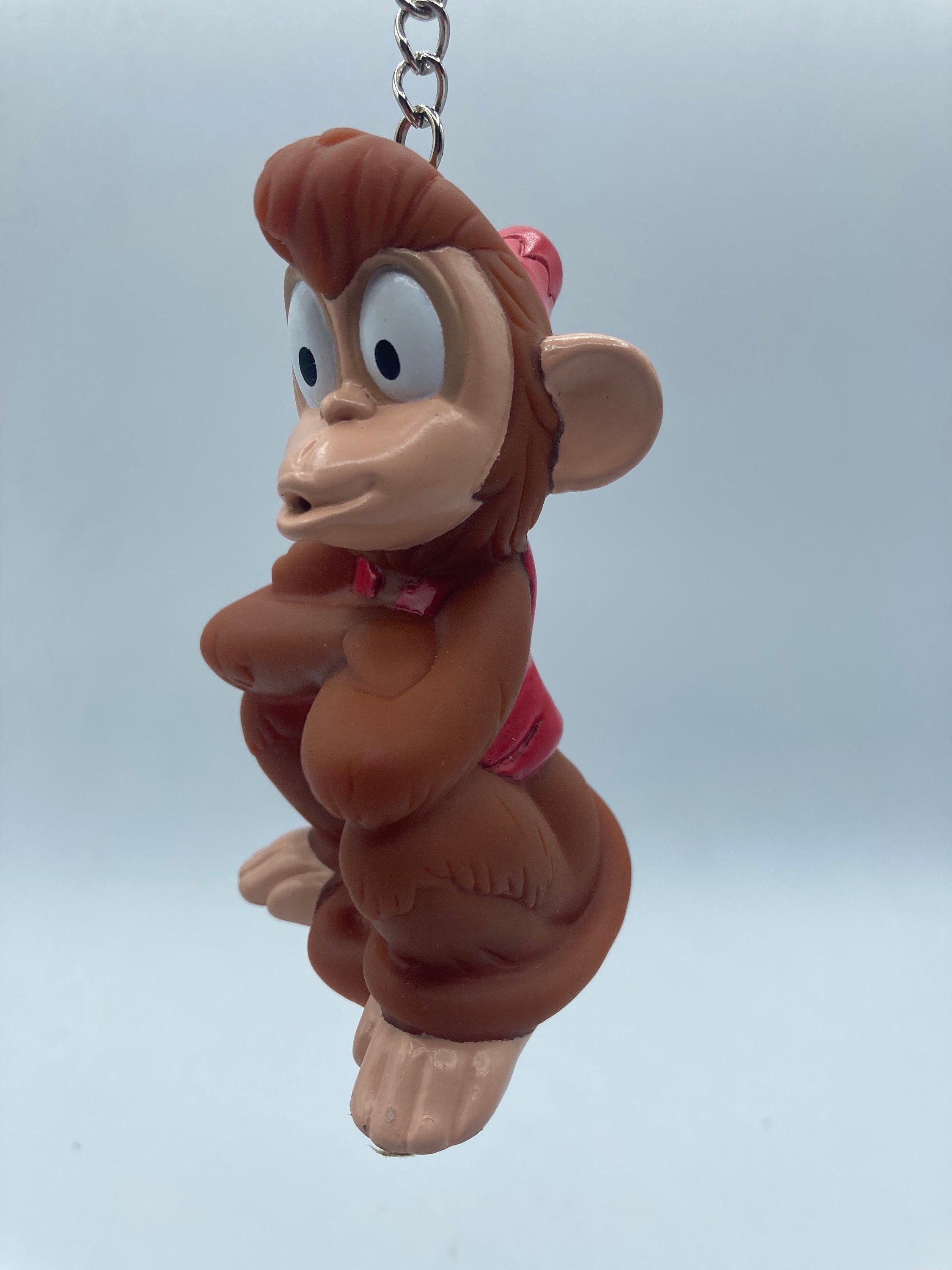 Disney Aladdin Monkey Abu Character Keychain Backpack Zipper Purse ...