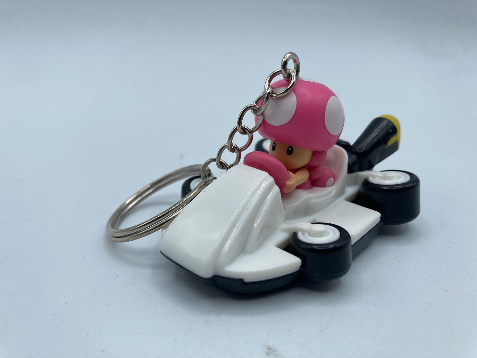 Nintendo Pink Toad Race Car Mariokart Mario Kart Keychain Backpack ...