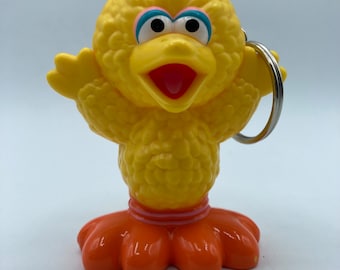 Sesame Street Yellow Big Bird Keychain Backpack Zipper Purse Chain 3 ...