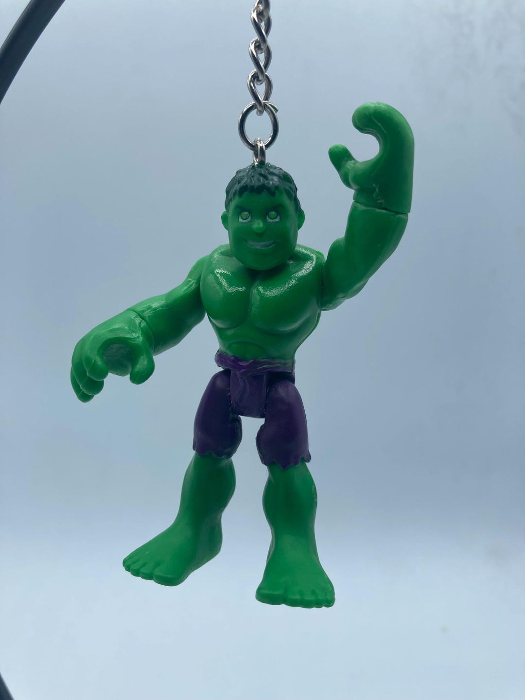 Green the Hulk Marvel Comic Book Character Keychain Backpack Zipper ...
