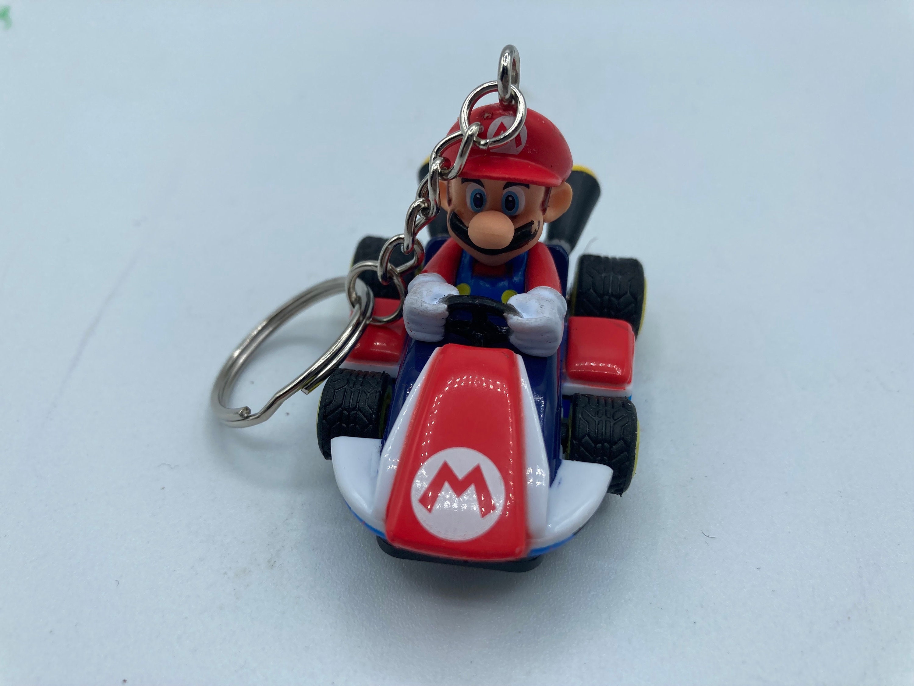 Nintendo Mario Race Car Mariokart Mario Kart Keychain Backpack Zipper ...