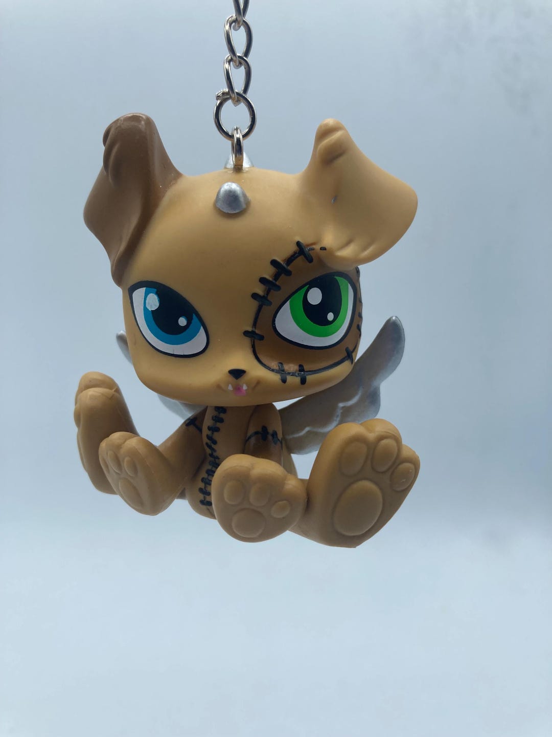 Monster High Watzit Frankie Stein Brown Dog Character Keychain Backpack ...