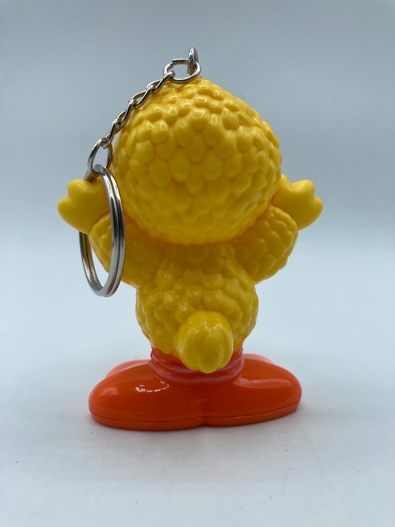 Sesame Street Big Bird Yellow Character Keychain Backpack Zipper Purse ...