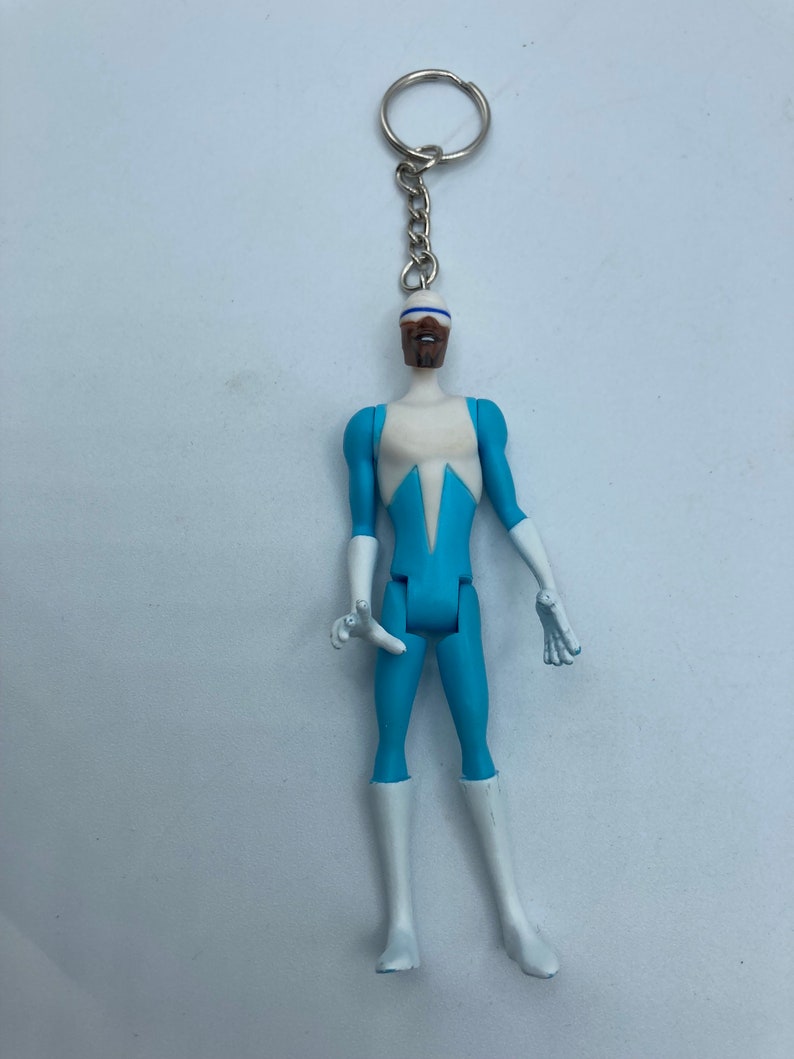 Disney Pixar the Incredibles Frozone Fro-zone Keychain Backpack Zipper ...