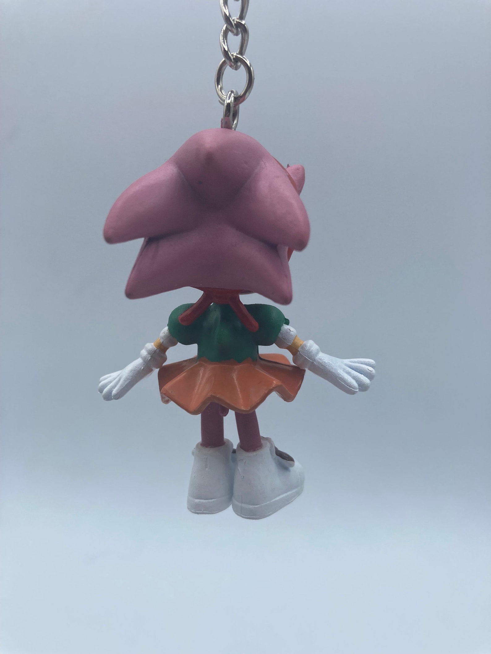 Sonic the Hedgehog Pink Amy Keychain Backpack Zipper Purse Chain 2.5 ...
