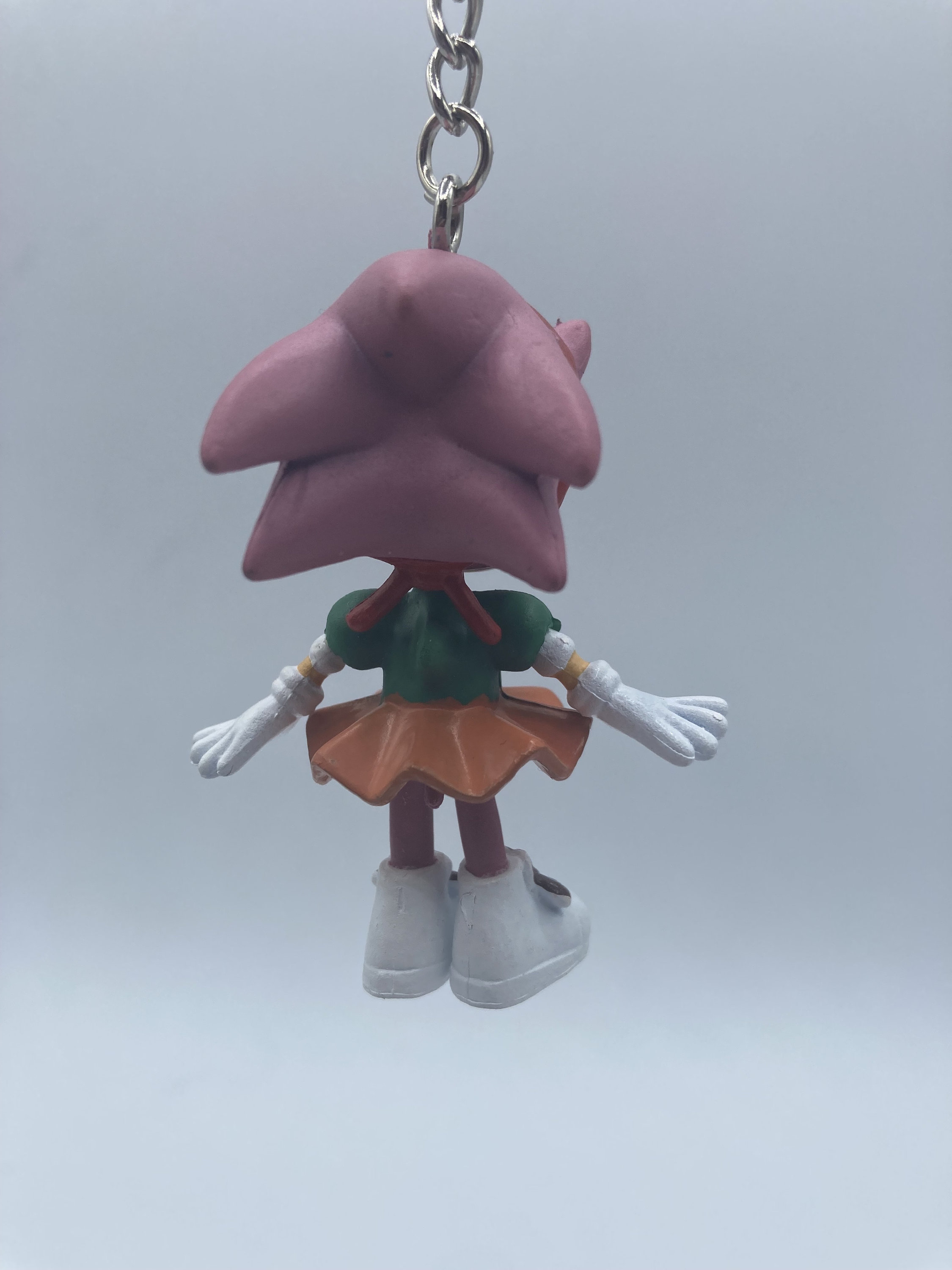 Sonic the Hedgehog Pink Amy Keychain Backpack Zipper Purse Chain 2.5 ...