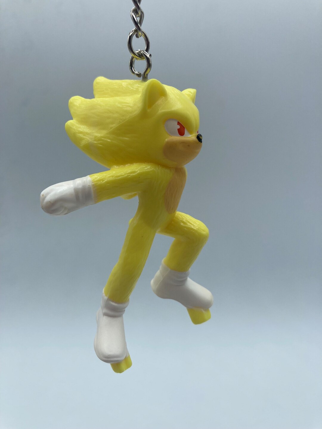 Sega Sonic the Hedgehog Yellow Character Keychain Backpack Zipper Purse ...